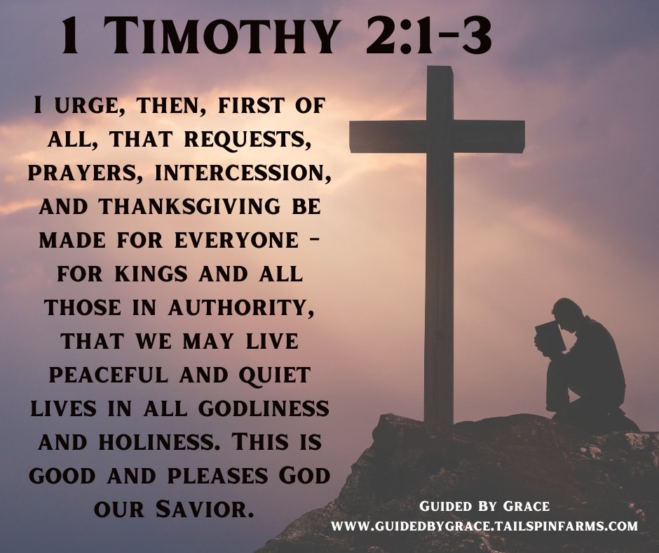 REQUESTS, PRAYERS, INTERCESSION ... FOR EVERYONE / 1 TIMOTHY 2:1-3 ...