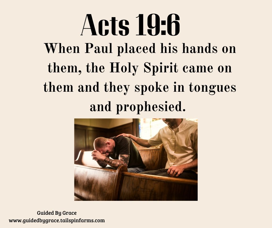 THE HOLY SPIRIT CAME ON THEM / ACTS 19:6 - Guided By Grace