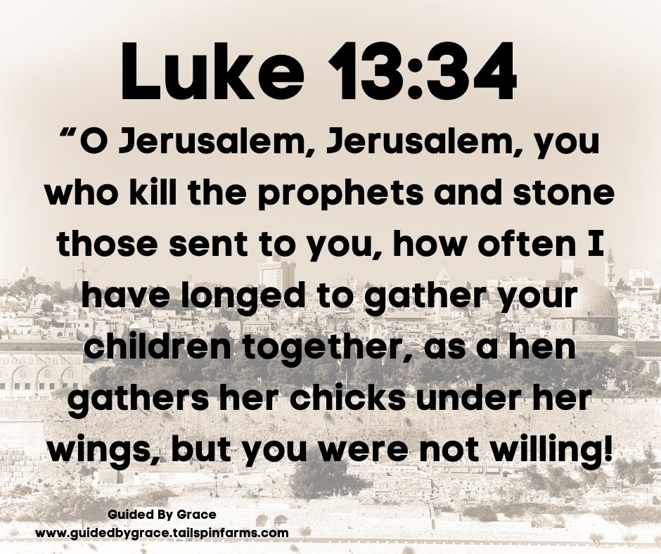 THE LORD'S GREAT SORROW / LUKE 13:34 - Guided By Grace