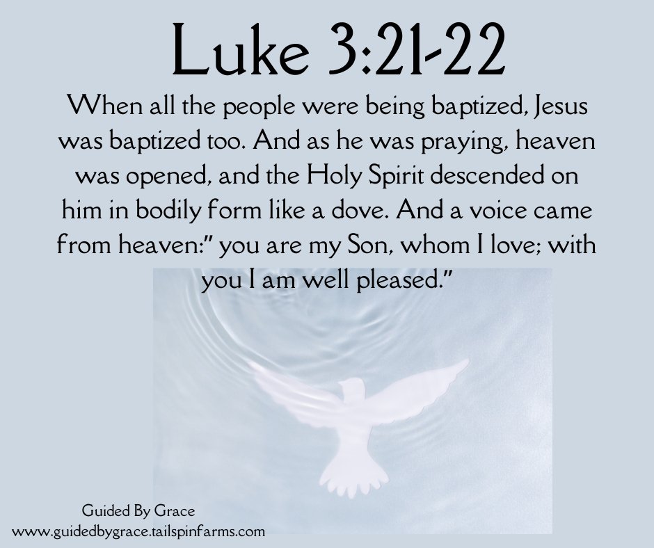 HOLY SPIRIT DESCENDED ON HIM / LUKE 3:22 - Guided By Grace