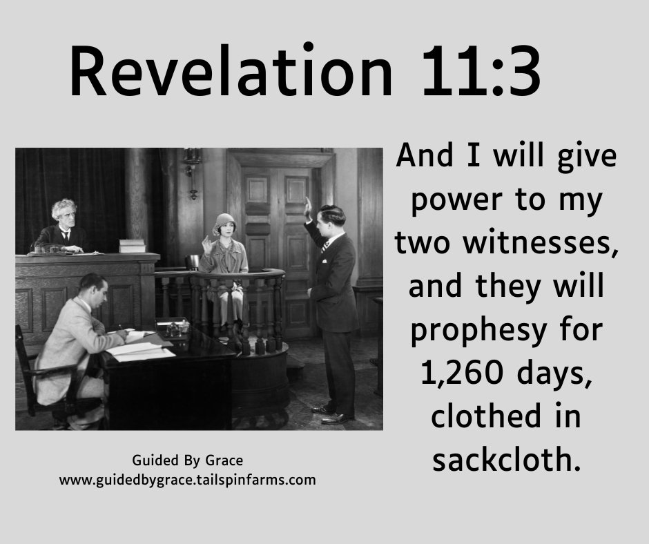 My Two Witnesses Revelation 11 3 Guided By Grace