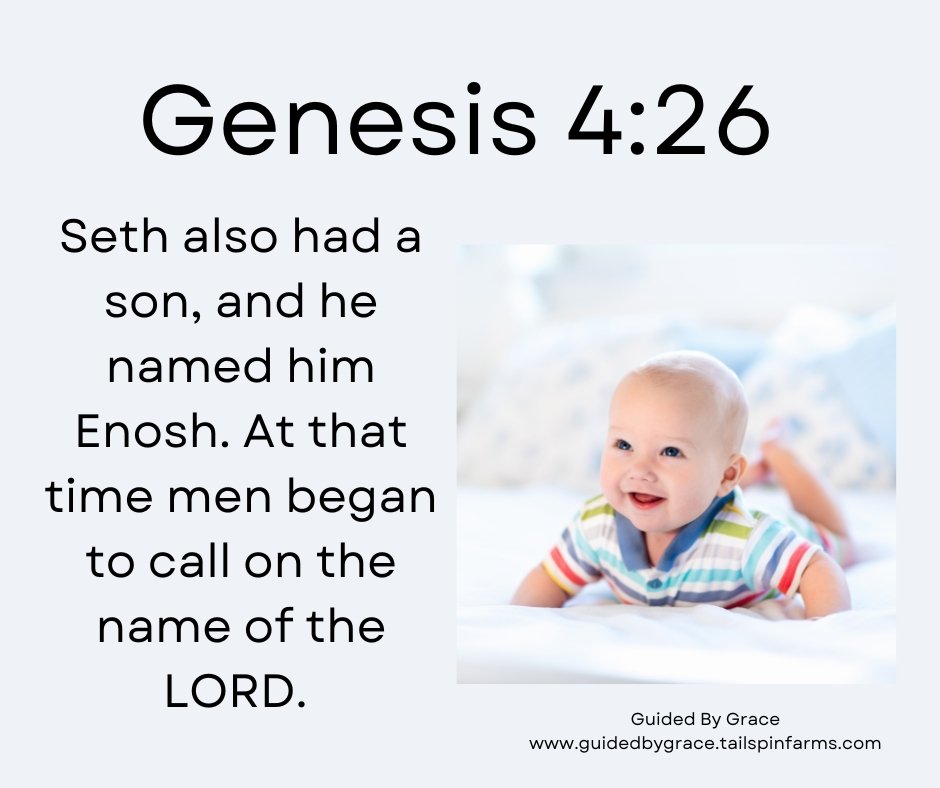 CALL ON THE NAME OF THE LORD / GENESIS 4:26 - Guided By Grace