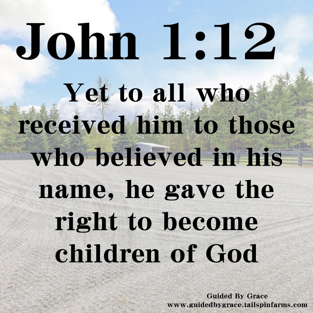 RECEIVED ... BELIEVED / JOHN 1:12 - Guided By Grace