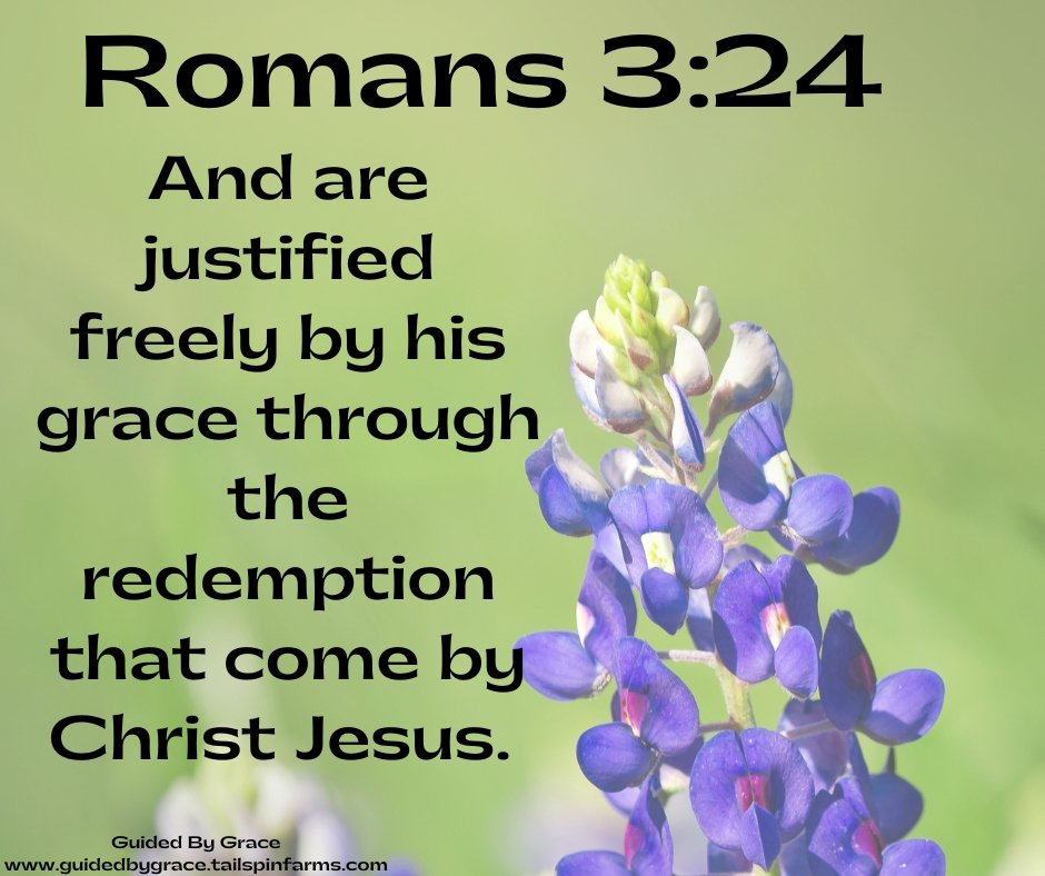 JUSTIFIED FREELY BY HIS GRACE THROUGH THE REDEMPTION / ROMANS 3:24 ...