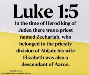 DIVISION OF ABIJAH ... DESCENDANT OF AARON / LUKE 1:5 - Guided By Grace