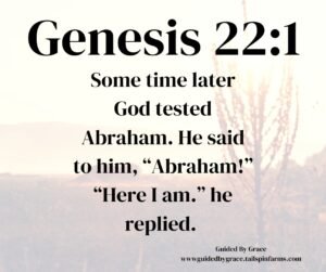 GOD TESTED ABRAHAM / GENESIS 22:1 - Guided By Grace