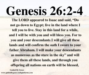 I WILL BE WITH YOU / GENESIS 26:2-4 - Guided By Grace