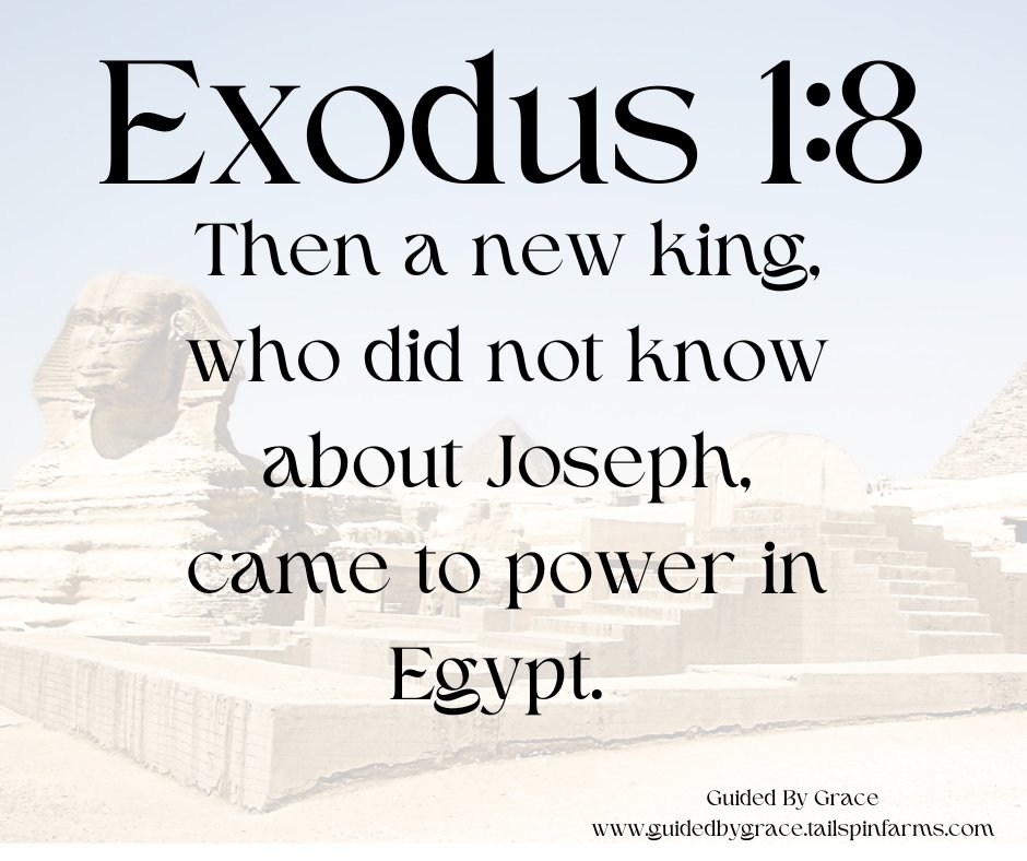 WHO DID NOT KNOW ABOUT JOSEPH / EXODUS 1:8 - Guided By Grace