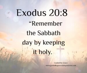 REMEMBER THE SABBATH DAY / EXODUS 20:8 - Guided By Grace